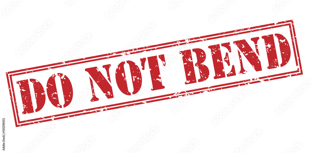 do not bend red stamp on white background Stock Illustration | Adobe Stock