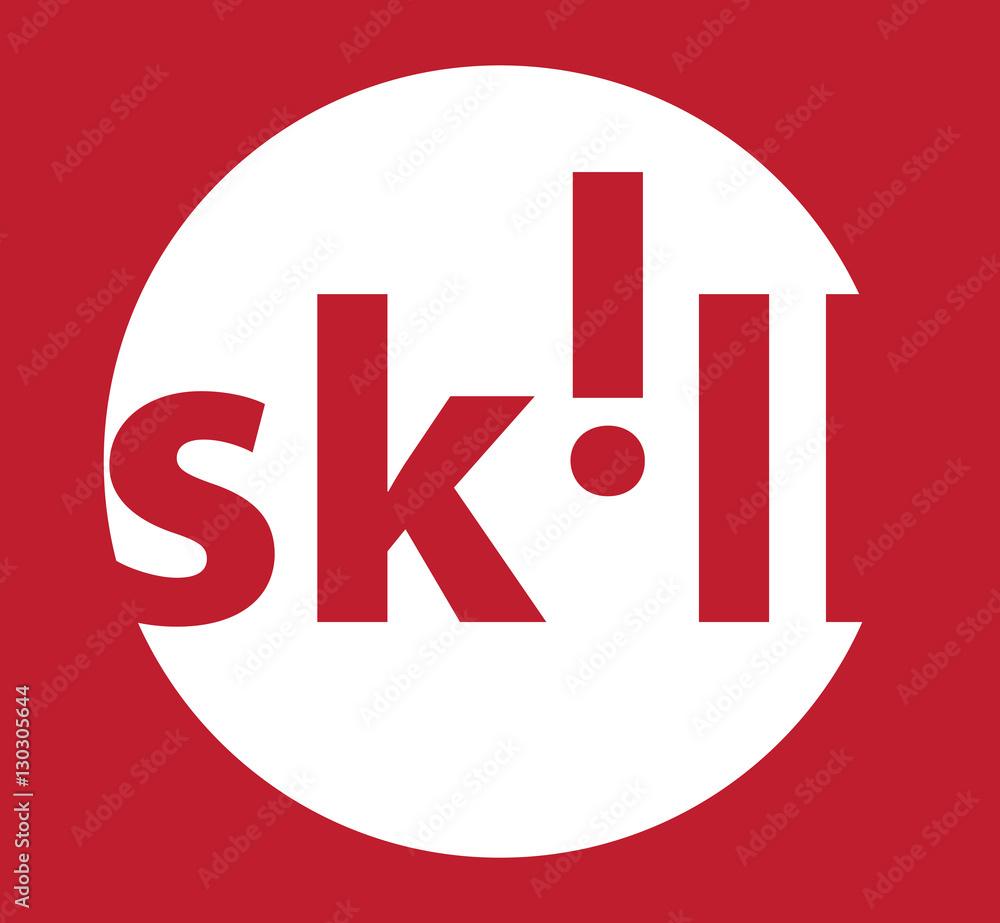 Skill Logo Concept Design Stock Vector | Adobe Stock