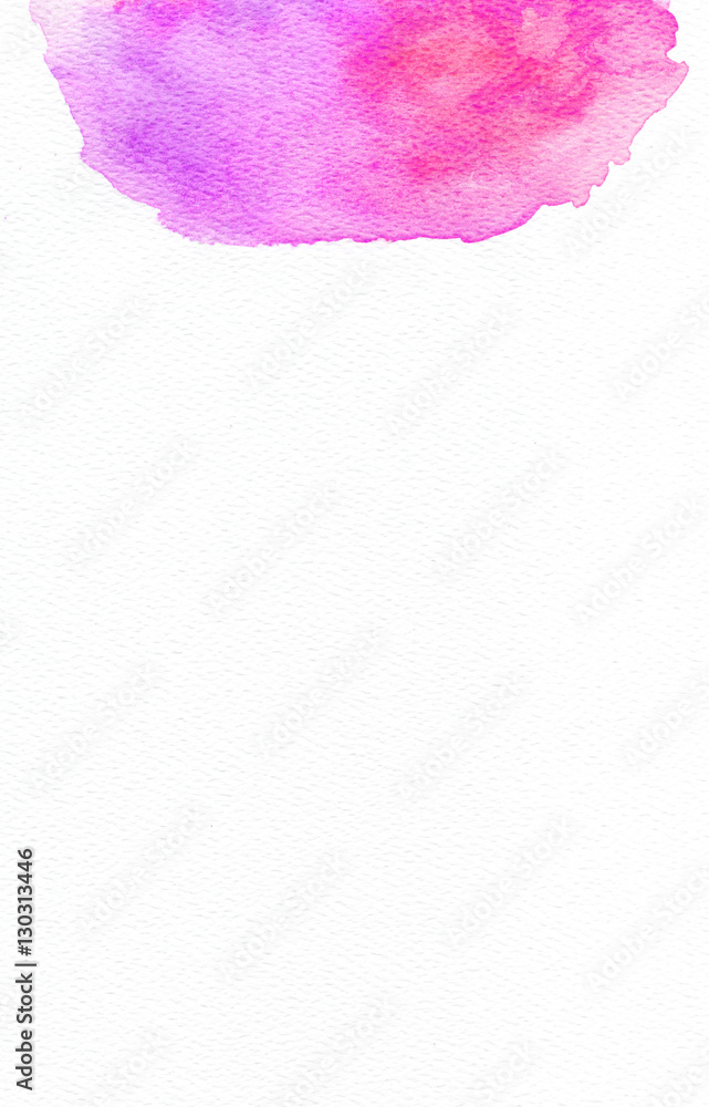 Red pink watercolor flyer paper with header or footer background. Stock ...