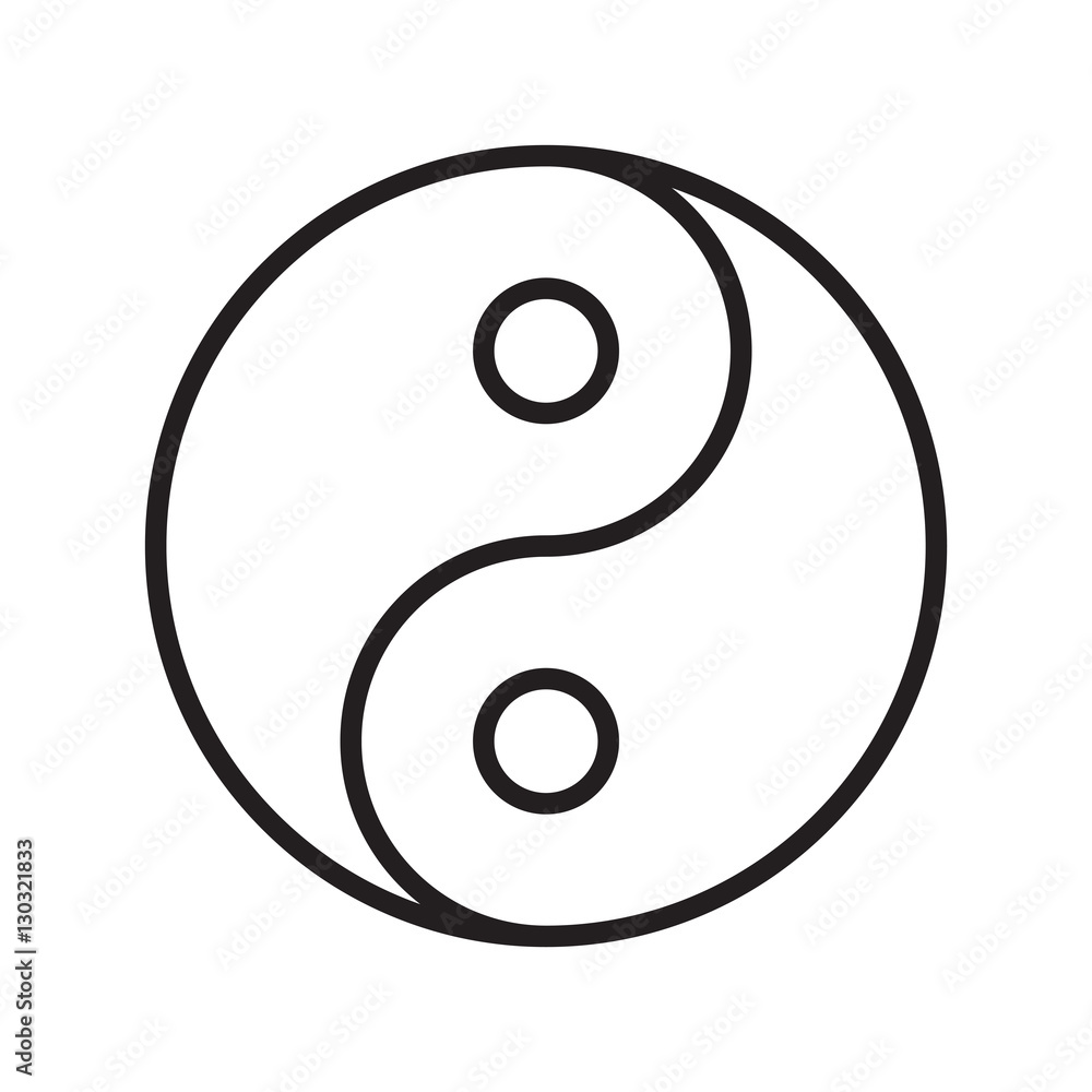 Yin yang symbol outline transparent vector Stock Vector | Adobe Stock Yin yang symbol outline transparent vector Stock Vector | Adobe Stock