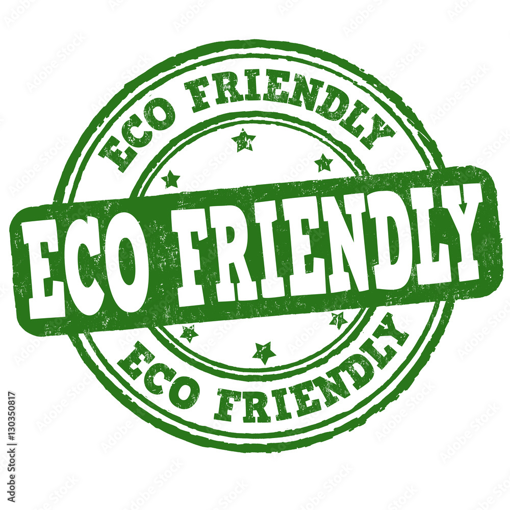 Eco friendly sign or stamp Stock Vector | Adobe Stock