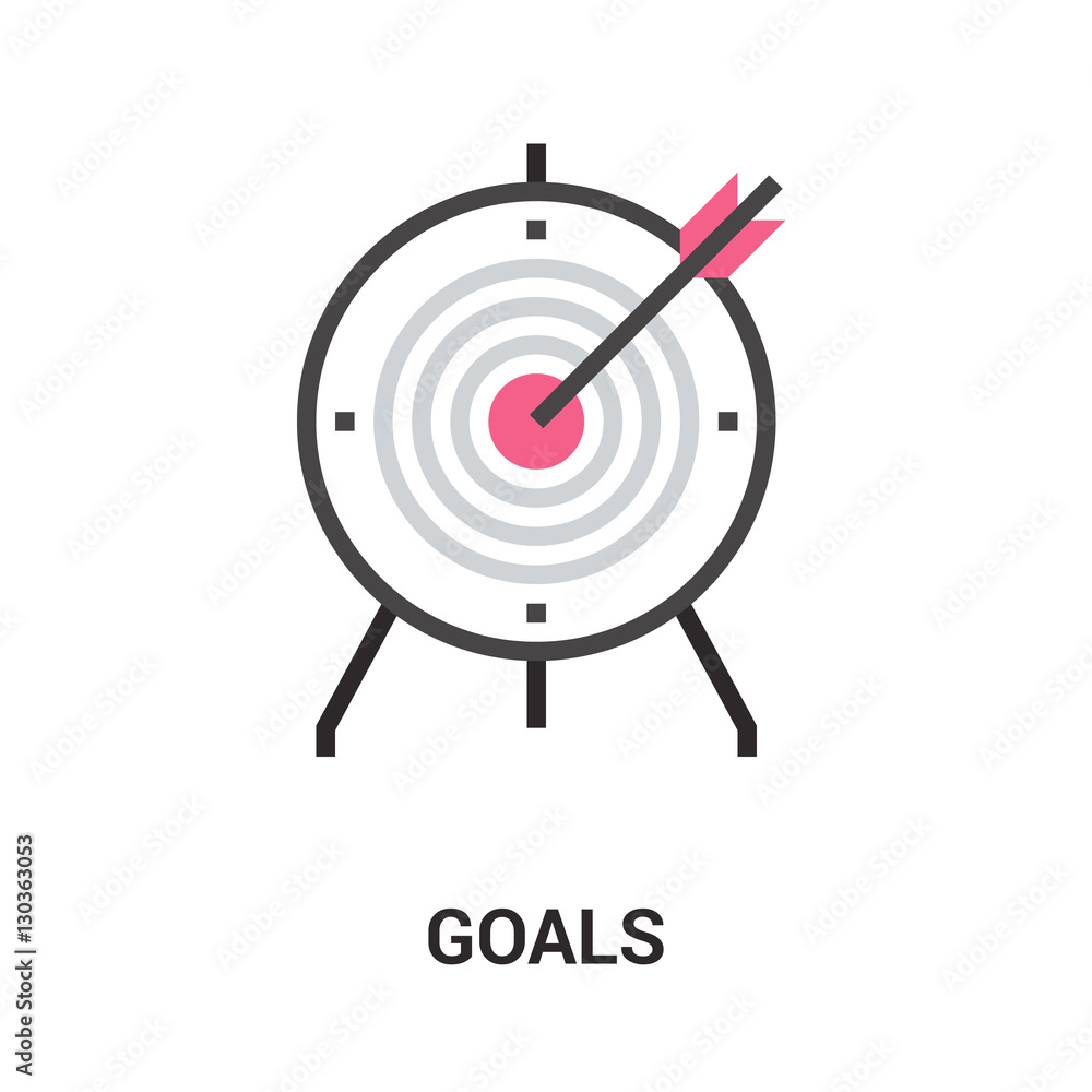 goals icon concept Stock Vector | Adobe Stock