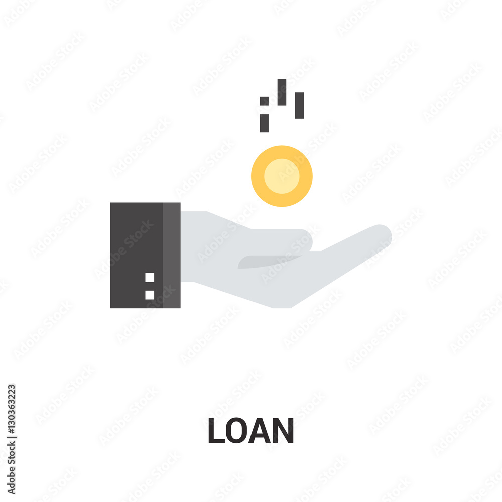 loan icon concept Stock Vector | Adobe Stock