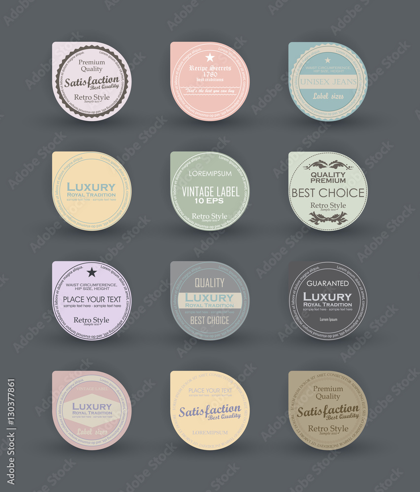 Sale design round elements. Label for black friday discount. Set ...