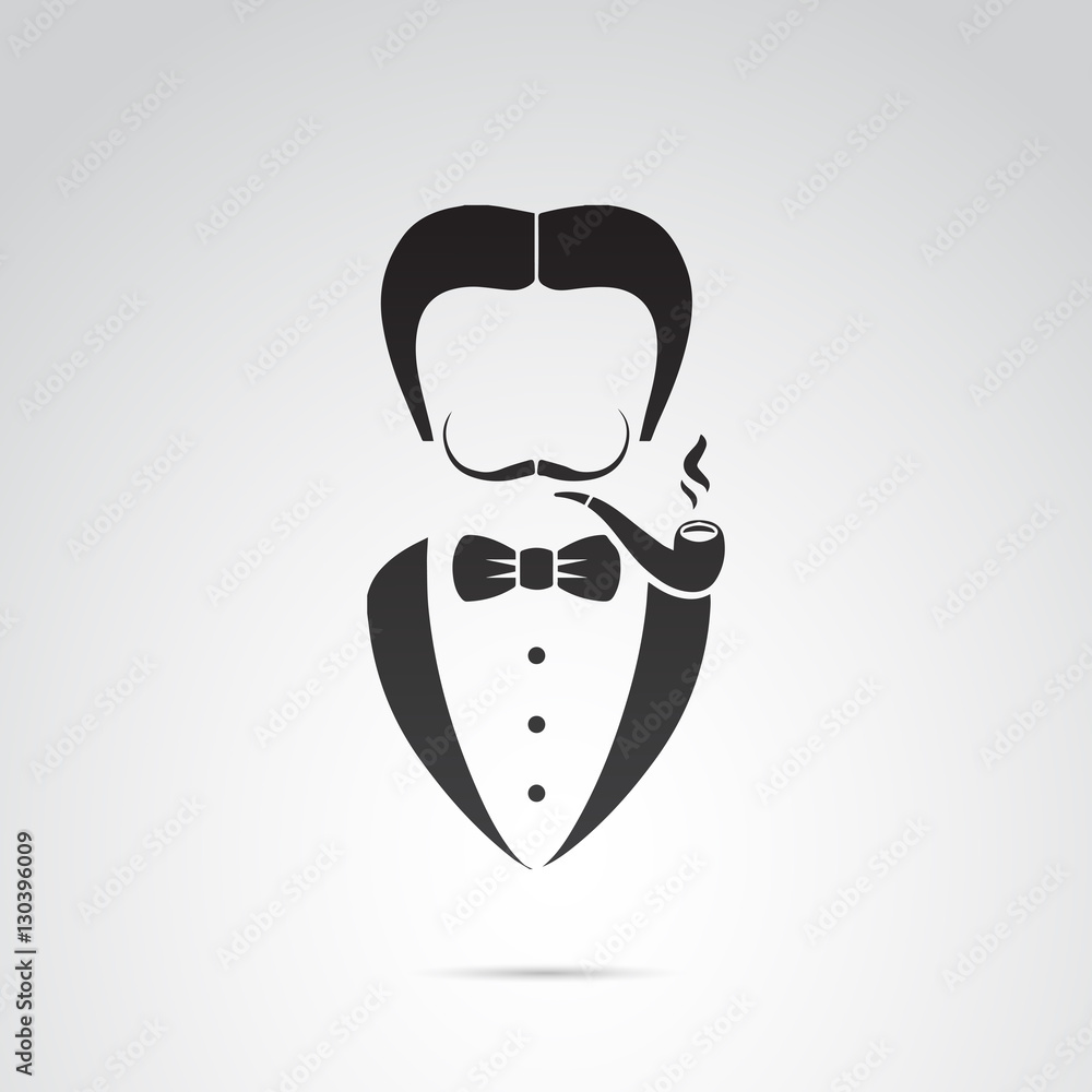 Gentleman vector icon. Stock Vector | Adobe Stock