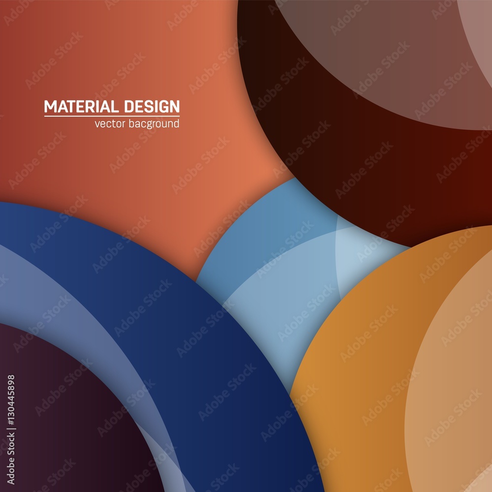 Vector material design background. Abstract creative concept layout ...