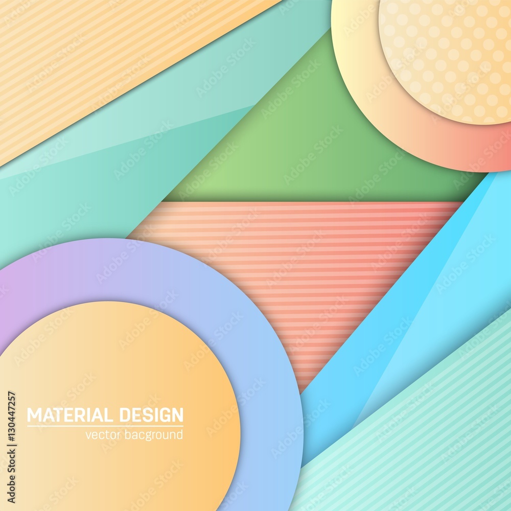 Vector material design background. Abstract creative concept layout ...