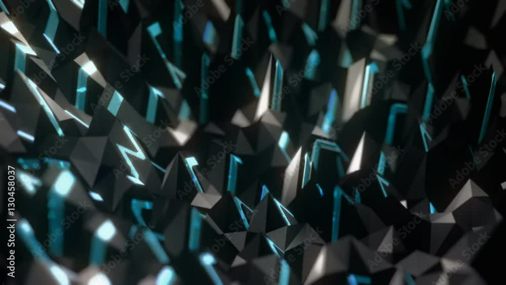 Sharp Crystal Field Loop 1D: dark landscape with depth-of-field effect ...