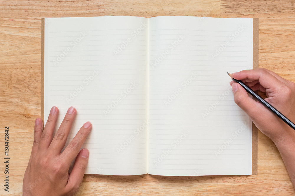 Open Notebook With Writing