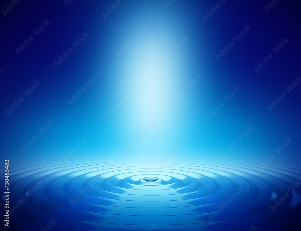 Beautiful blue background with water waves Stock Illustration | Adobe Stock