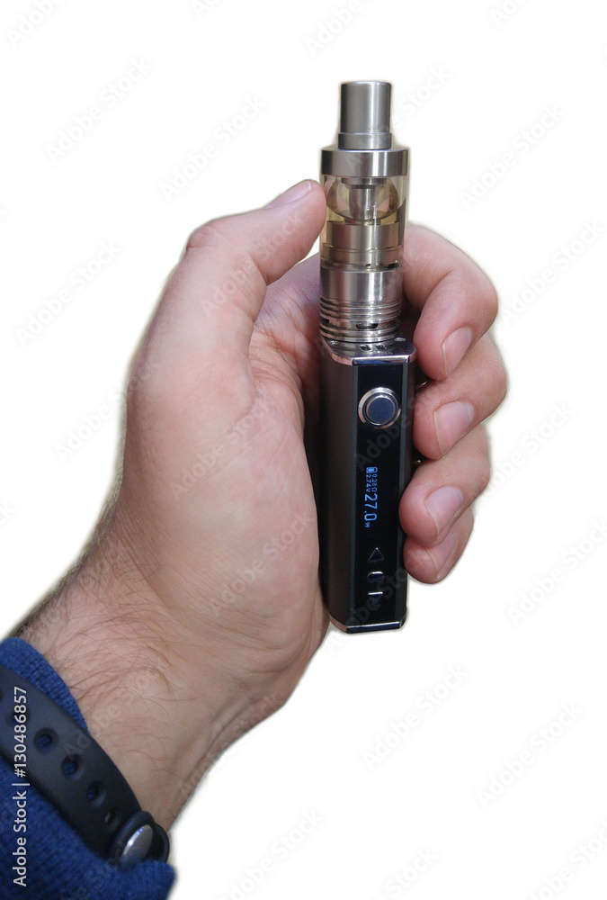 Foto de Vape machine in the hand do Stock | Adobe Stock