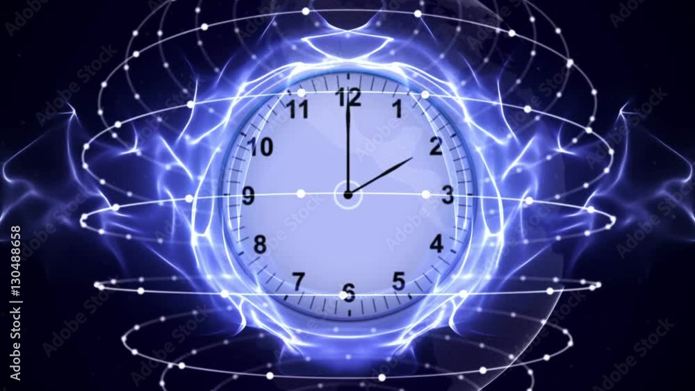 Clocks, Time Travel in Fibers Ring, Rendering, Animation, Background ...