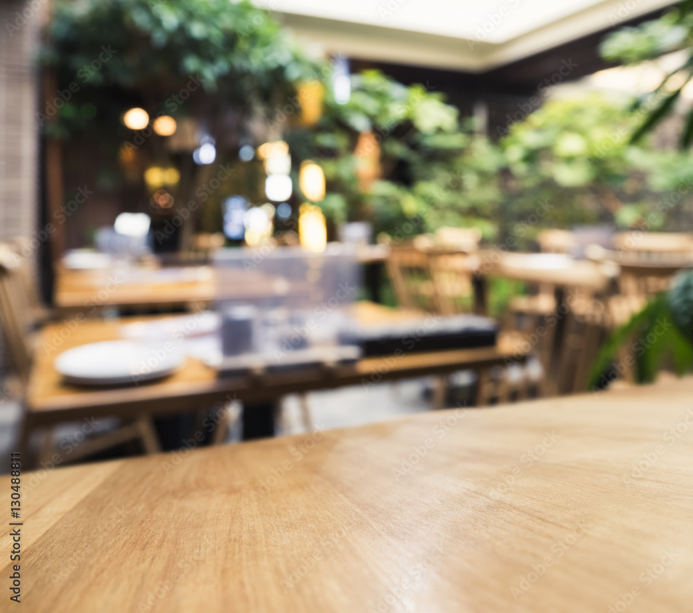 Table Top counter Bar Restaurant Cafe in Garden outdoor Background ...