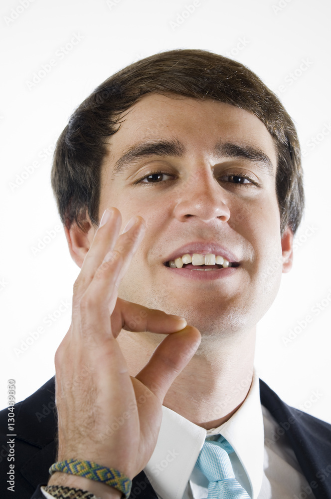 man gesticulate excellence Stock-Foto | Adobe Stock