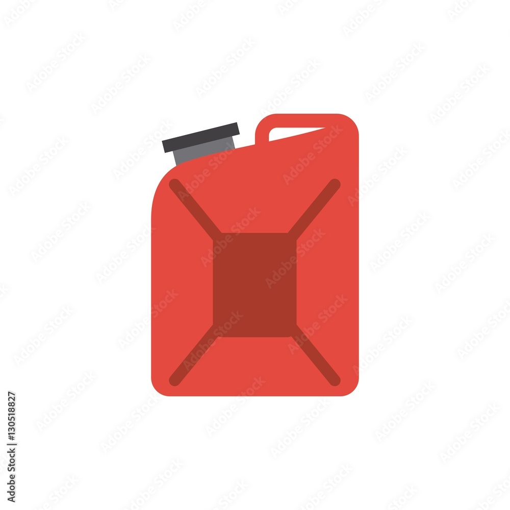 red gallon icon over white background. colorful design. vector ...