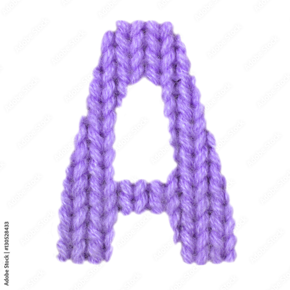Letter A english alphabet, color purple Stock Photo | Adobe Stock