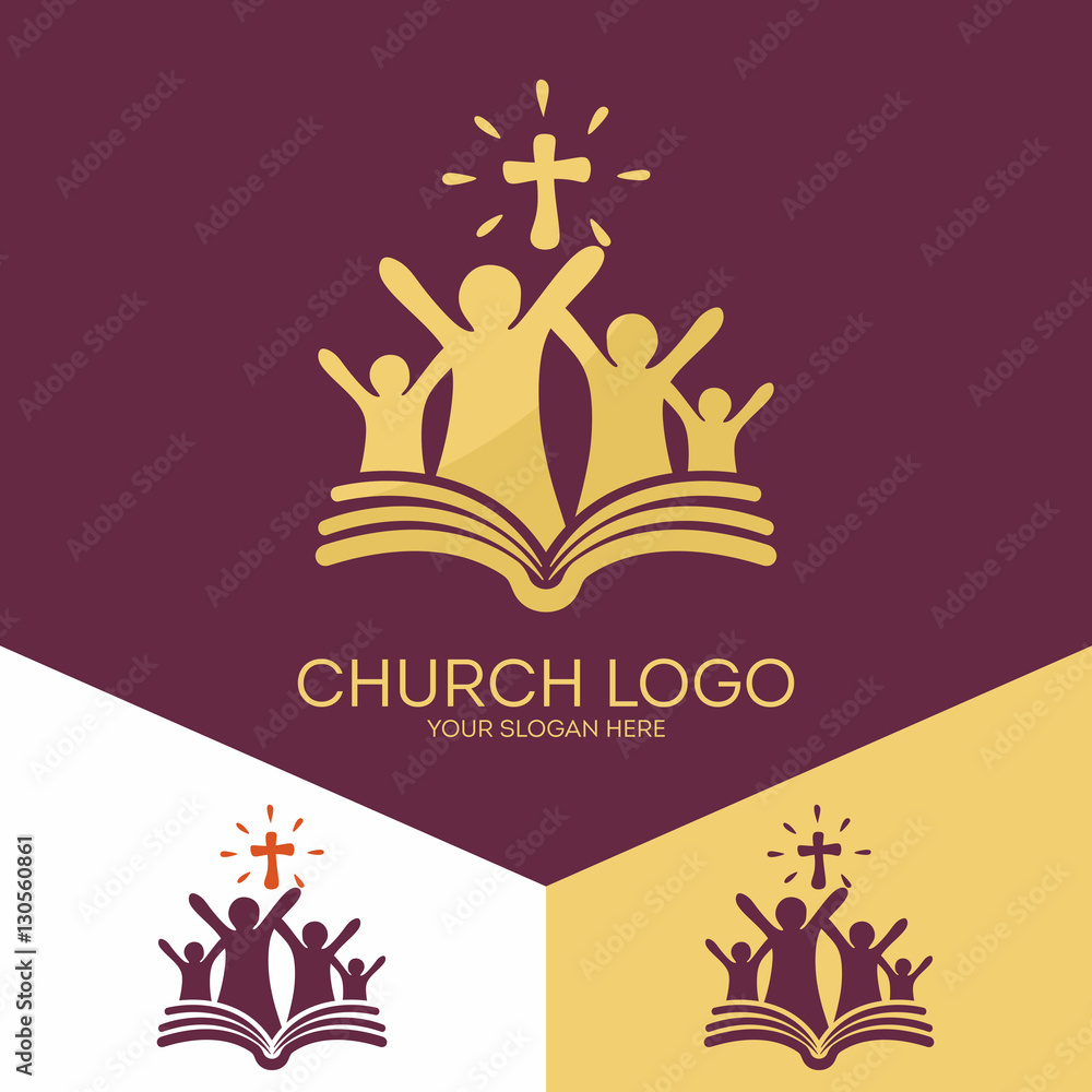 Church logo. Christian symbols. Church of God, faithful to the Lord ...