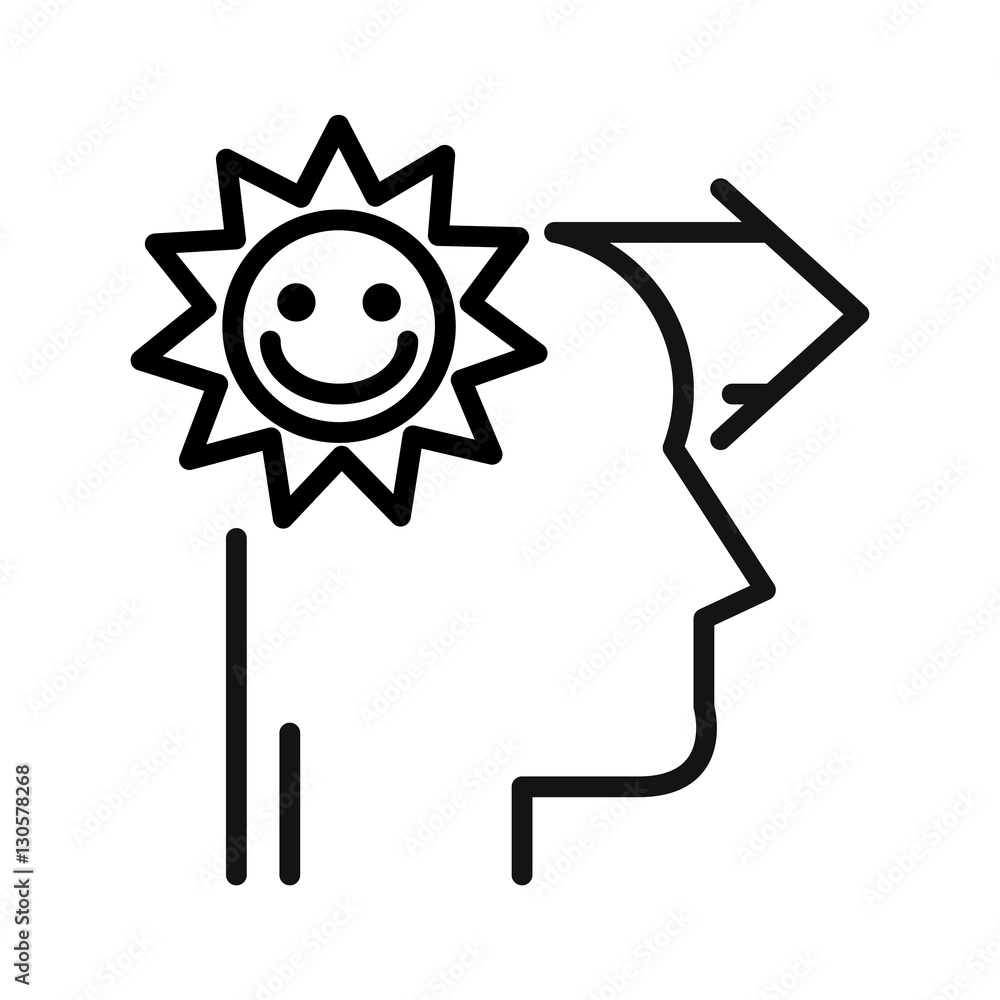 optimism and happiness illustration design Stock Vector | Adobe Stock