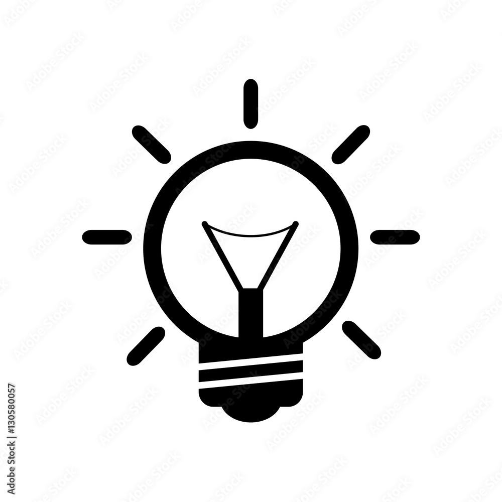 Light bulb. Idea. Pictogram Stock Vector | Adobe Stock