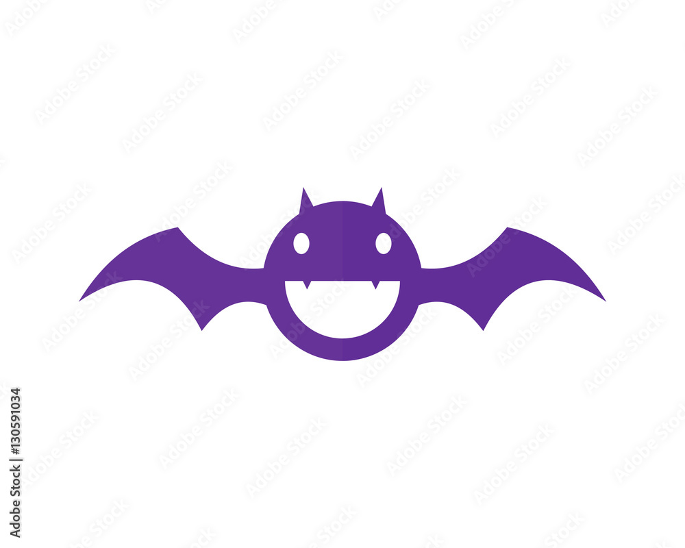 purple bat Stock Vector | Adobe Stock