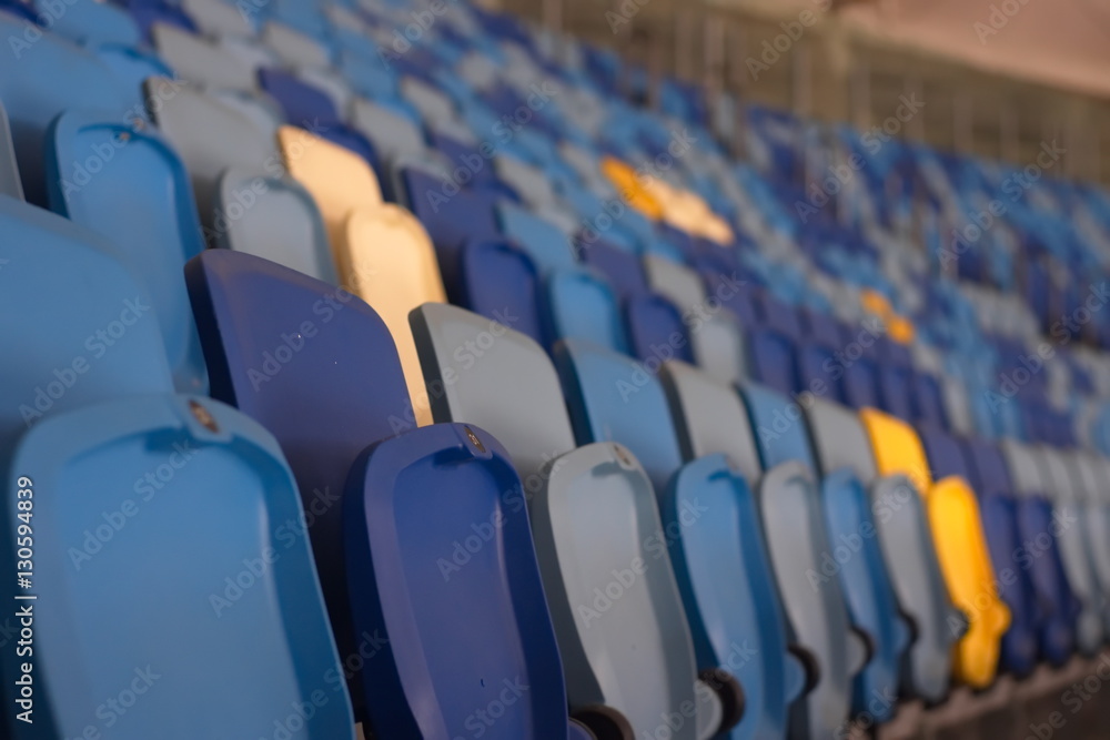 empty stadium before the match with rows of seats a Stock Photo | Adobe ...