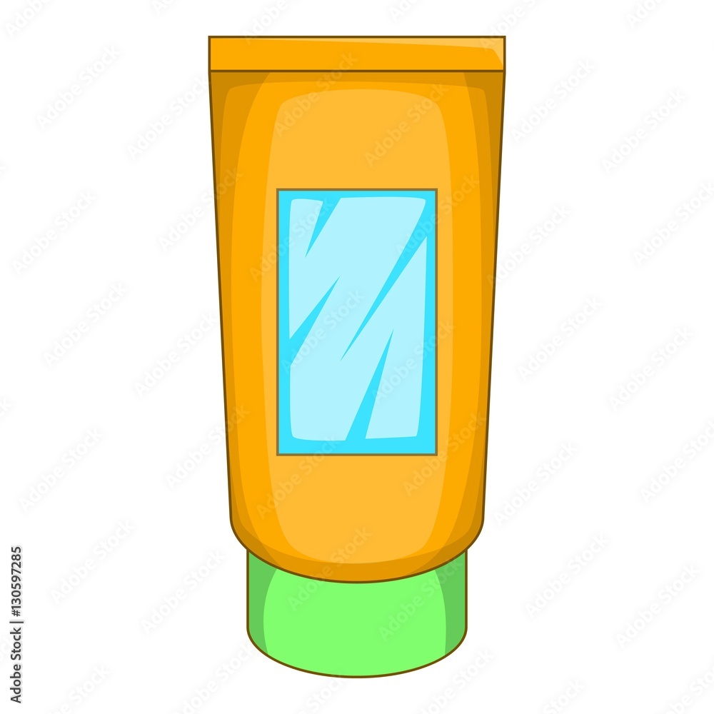 Cream tube icon. Cartoon illustration of cream tube vector icon for web ...