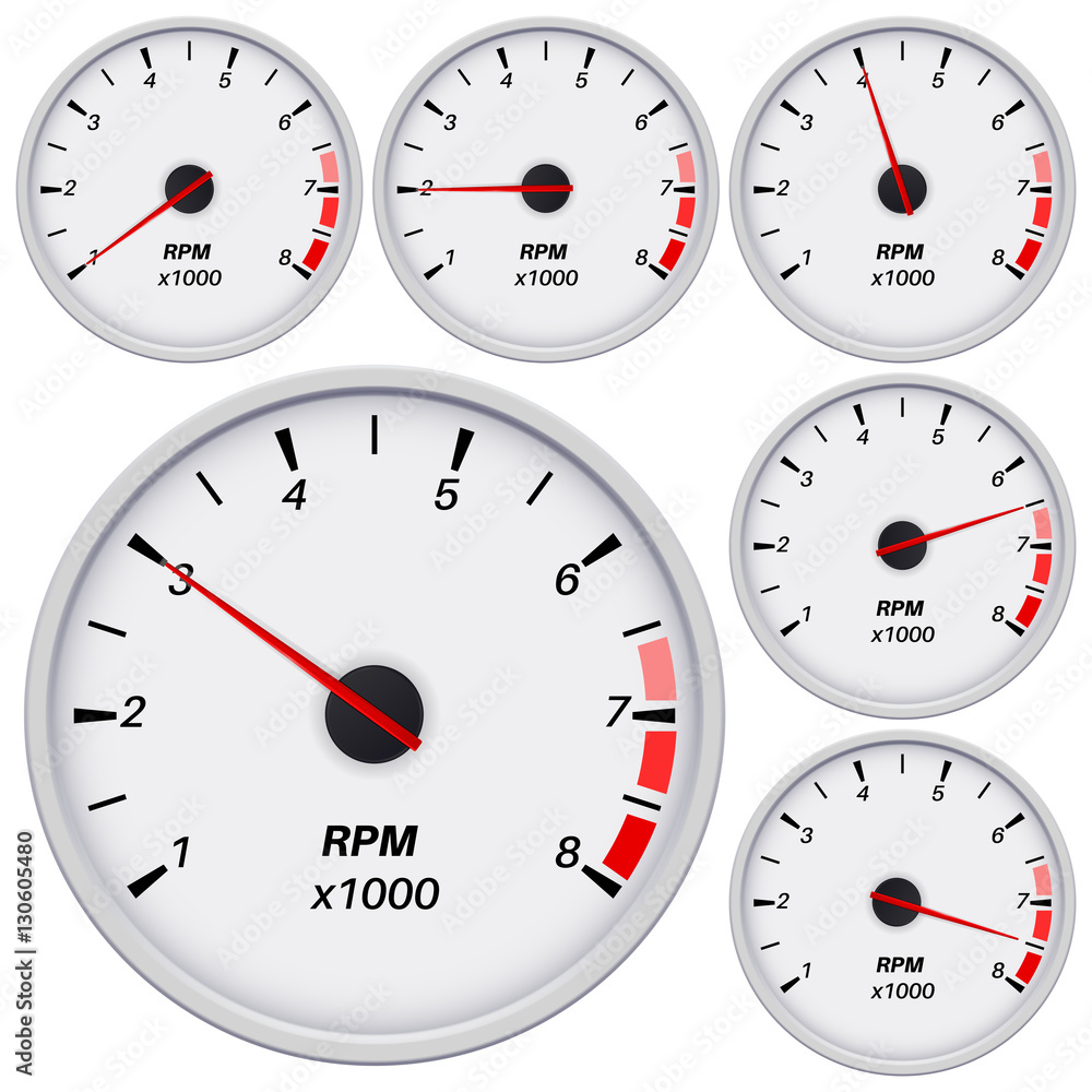 Tachometer Stock Vector | Adobe Stock