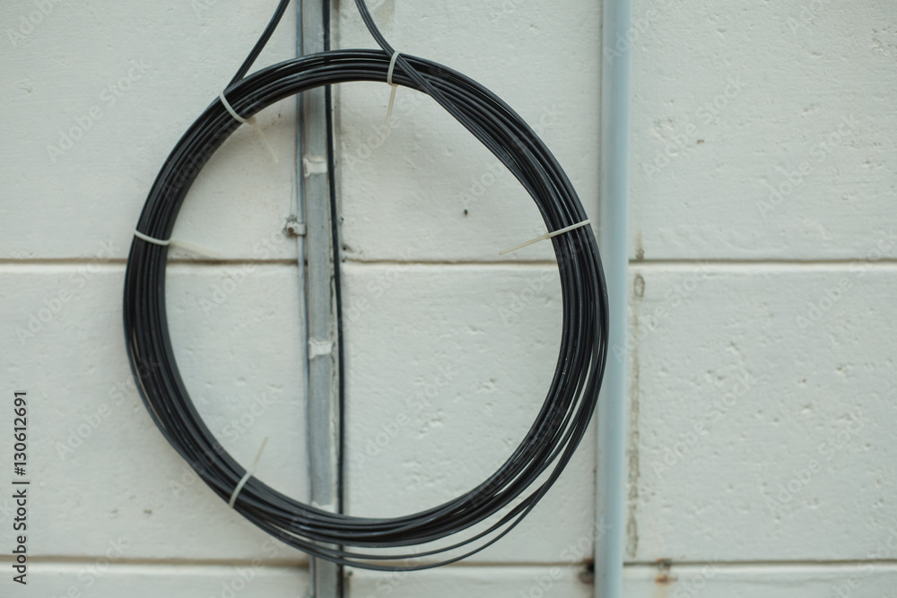 3d realistic Wire Font with shiny reflection and soft shadows. L Stock ...