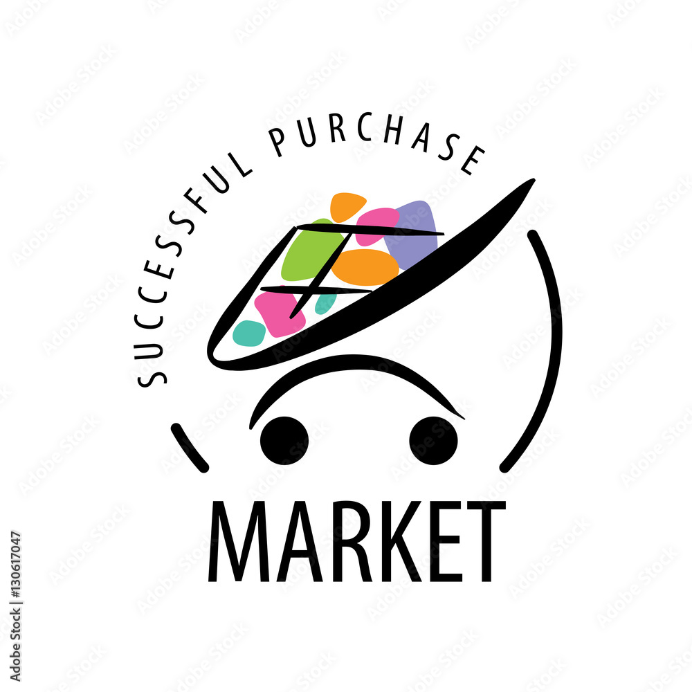 vector logo market Stock Vector | Adobe Stock