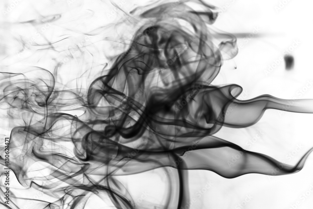 Toxic fumes movement on a white background.. Stock Photo | Adobe Stock