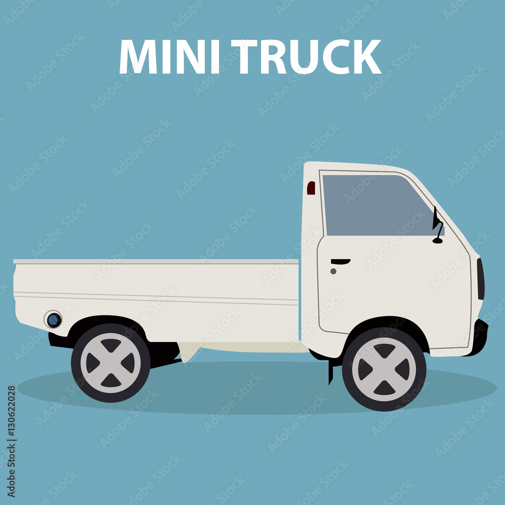 Car Mini Truck vehicle transport type design Stock Vector | Adobe Stock