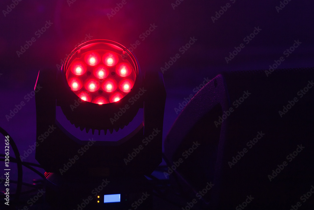 Stage LED spot light with red mood Stock Photo | Adobe Stock