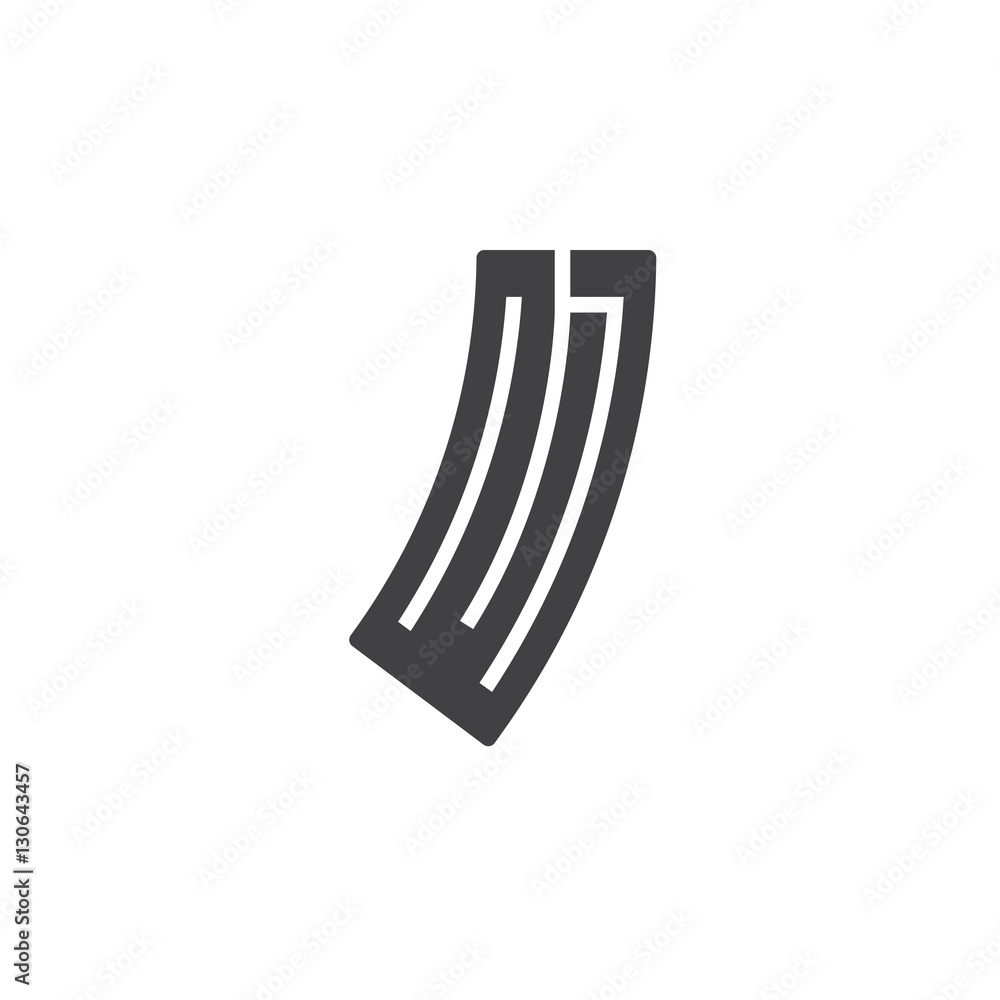Ammunition, magazine icon vector, filled flat sign, solid pictogram ...