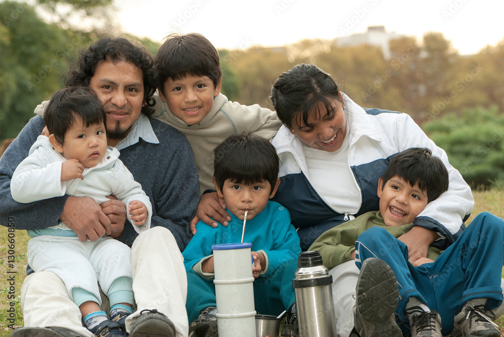 Happy Latin Family