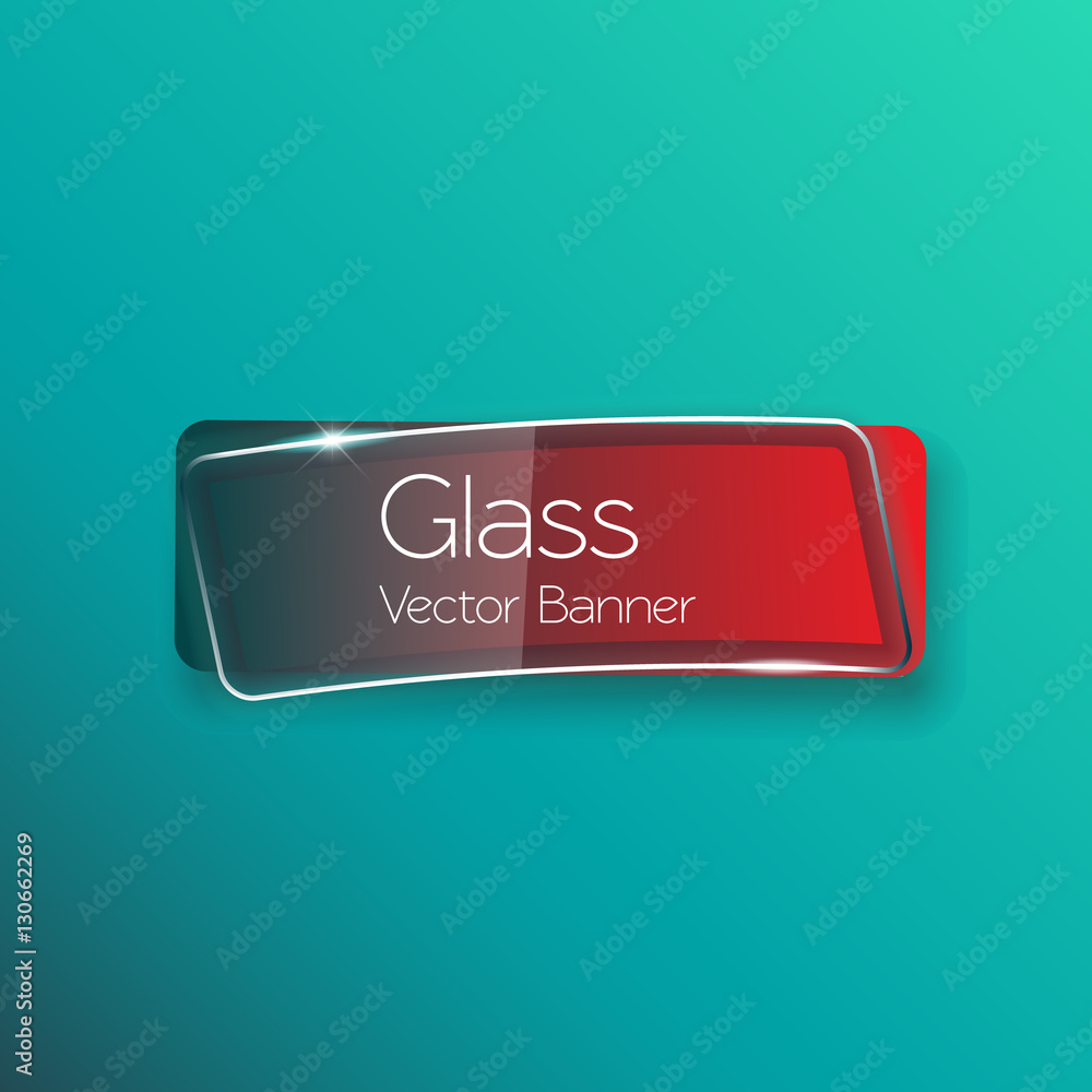 glass banners Stock Vector | Adobe Stock