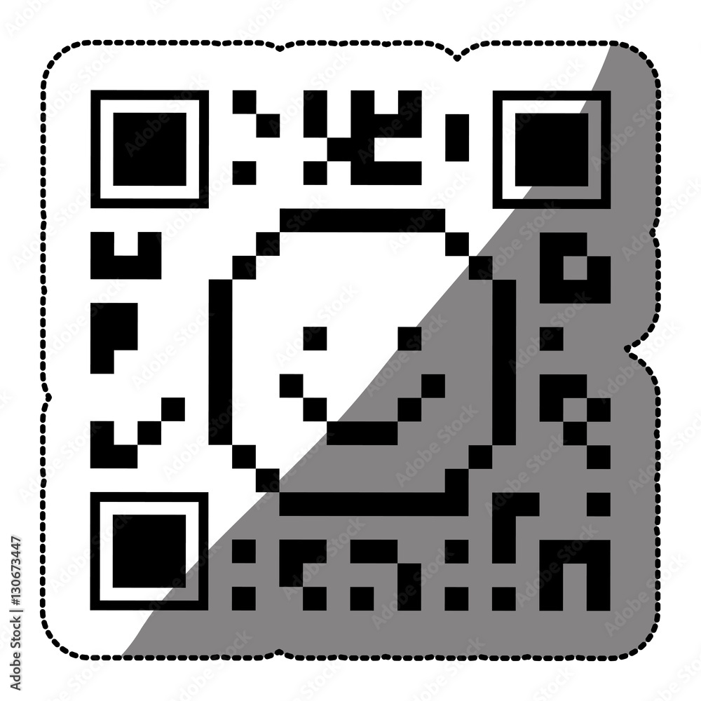 Qr code icon. Scan technology information price and digital theme ...