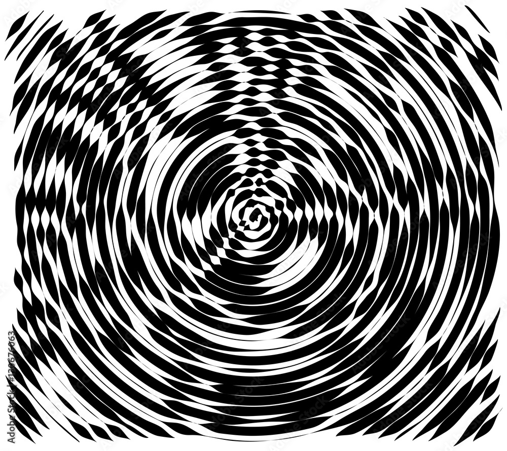 Vector spiral. No gradient. Texture.Concentric lines, circular ...