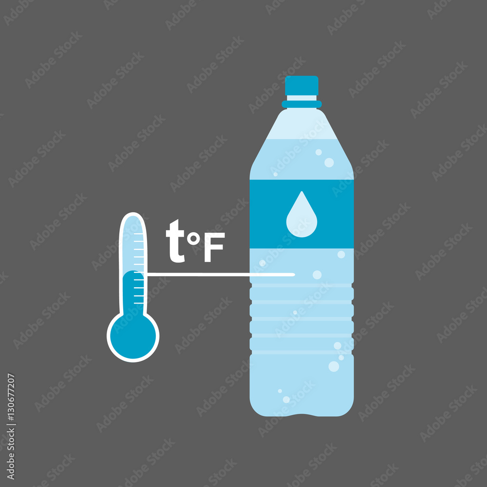 Water temperature measurement. The concept of water temperature. A ...
