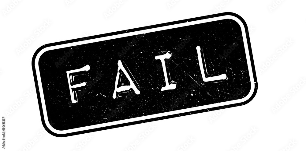Fail rubber stamp. Grunge design with dust scratches. Effects can be ...