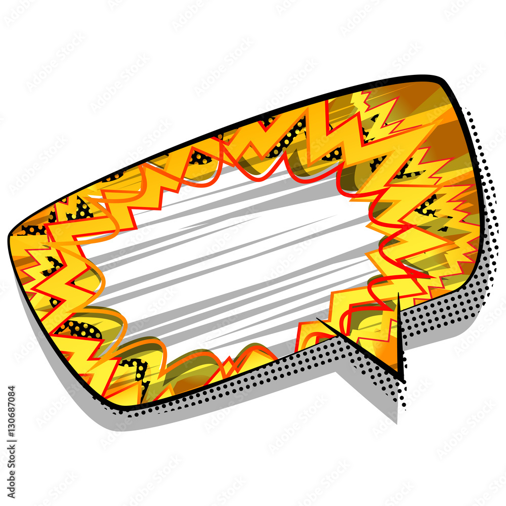 Speech Bubble Filled With Comic Book Background Stock Vector Adobe Stock