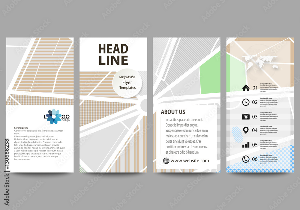 Vecteur Stock Flyers set, modern banners. Business templates. Easy ...