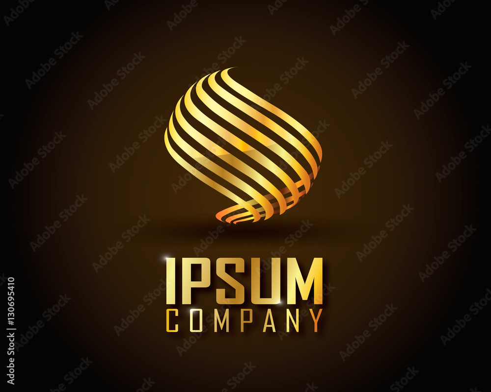 Gold Icon Logo Vector Stock Vector | Adobe Stock