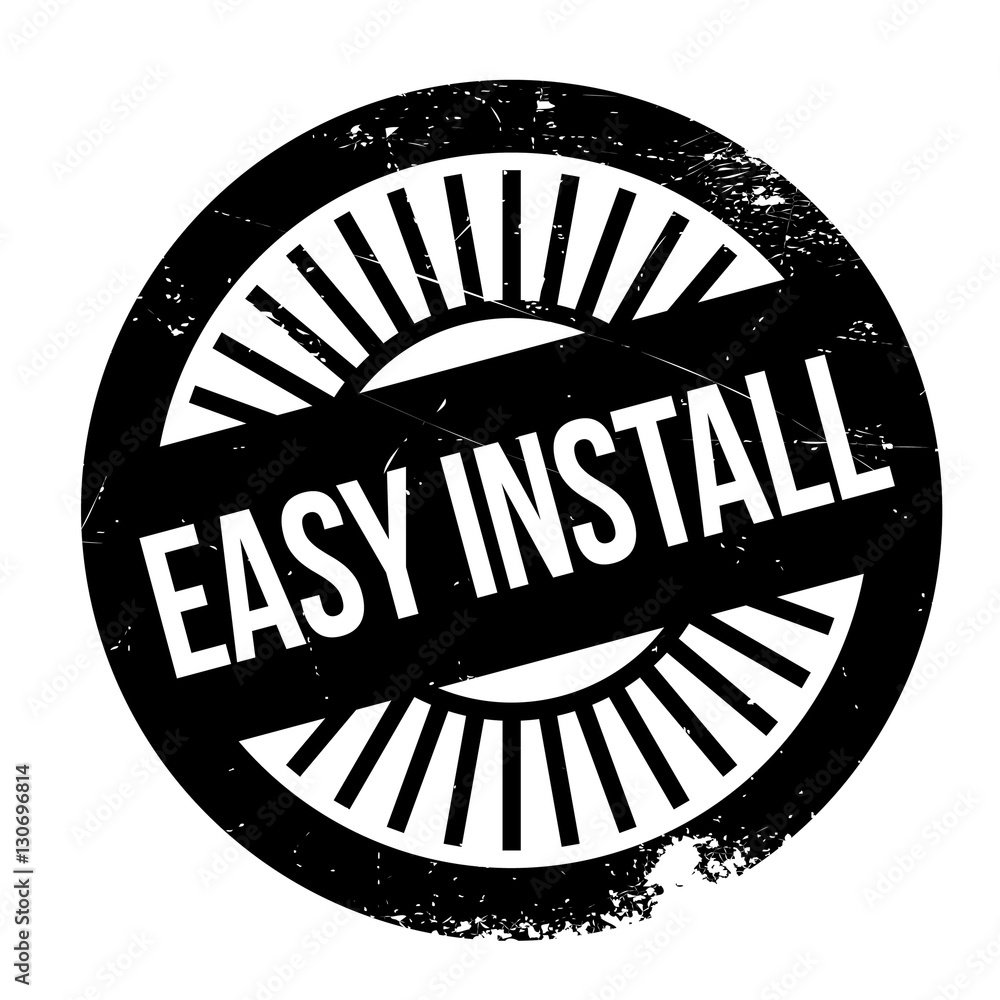 Easy install stamp. Grunge design with dust scratches. Effects can be ...