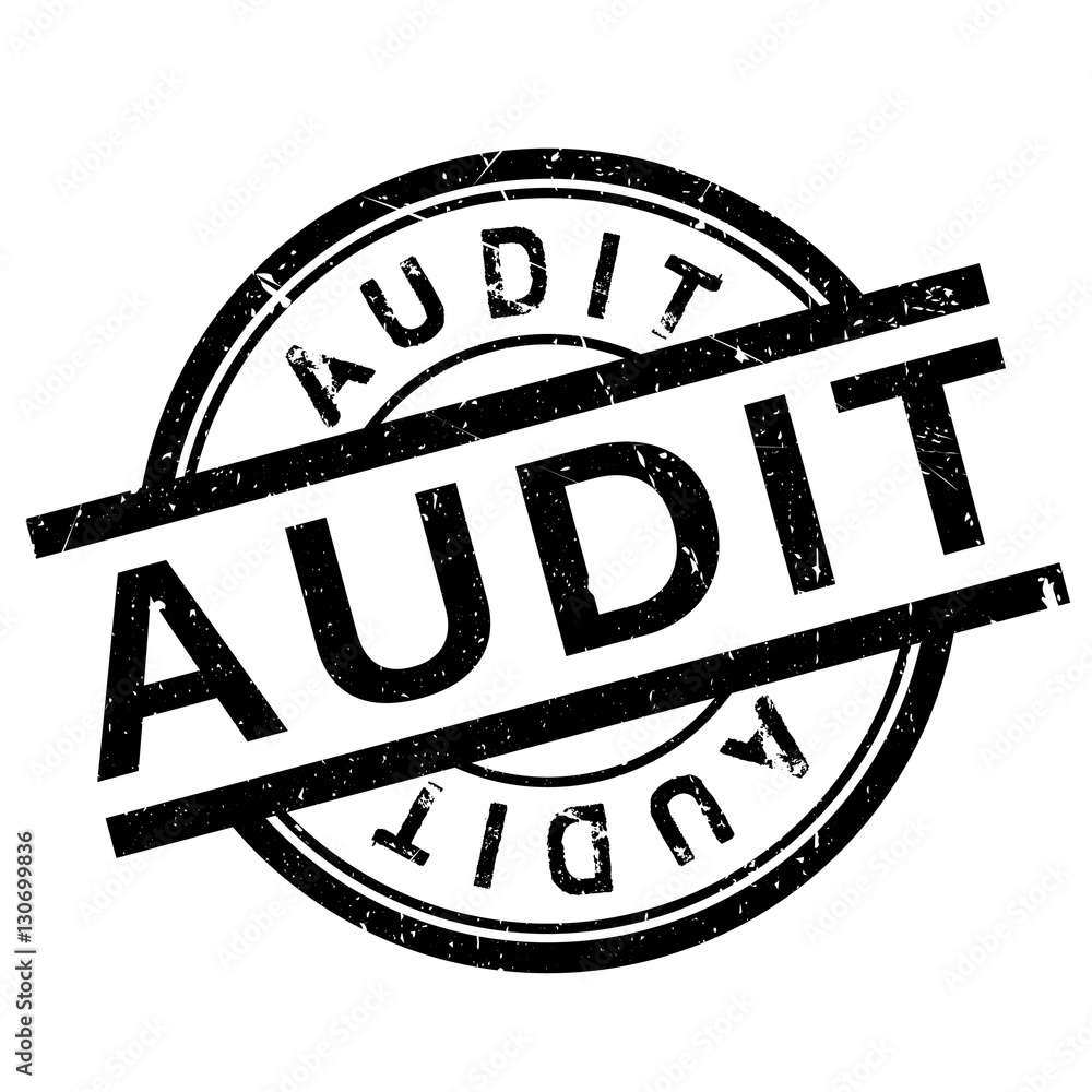 Audit stamp. Grunge design with dust scratches. Effects can be easily ...