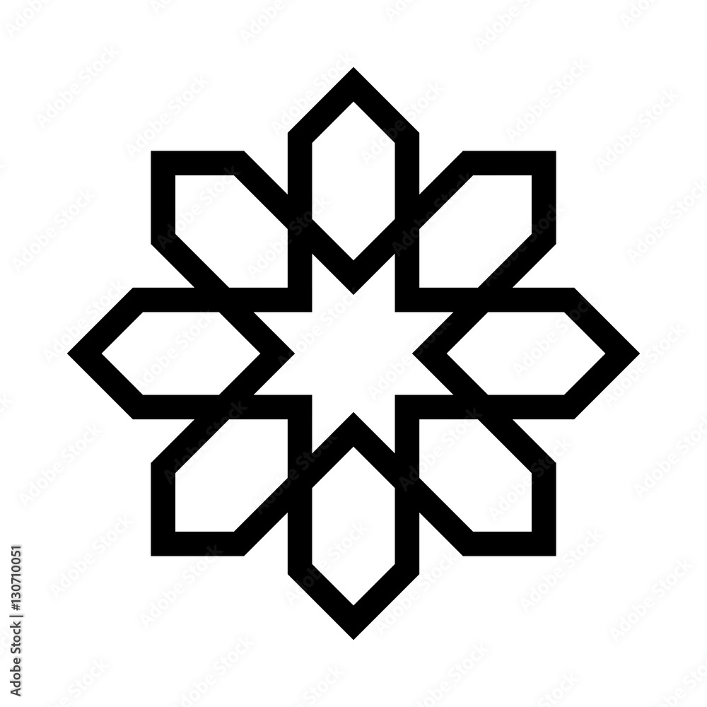 Vecteur Stock arabic motif. arabesque logo vector. | Adobe Stock