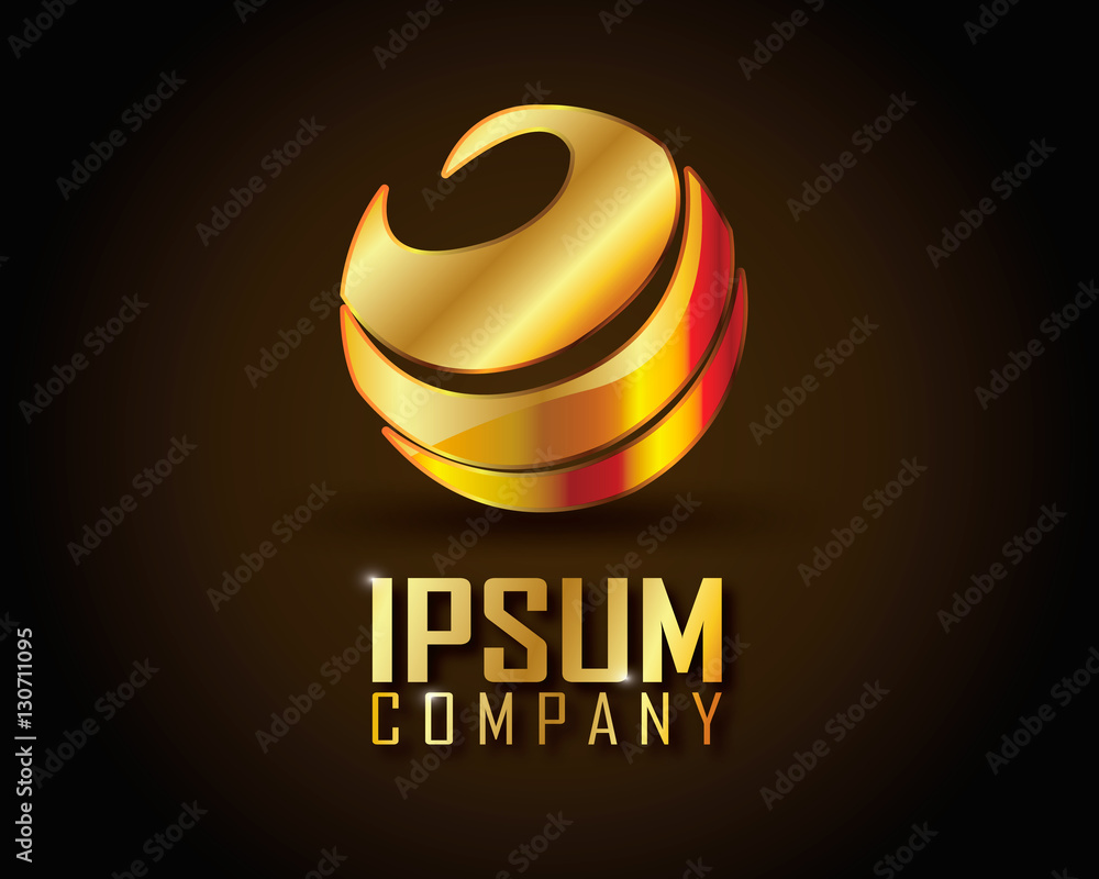 Gold Icon Logo Vector Stock Vector | Adobe Stock