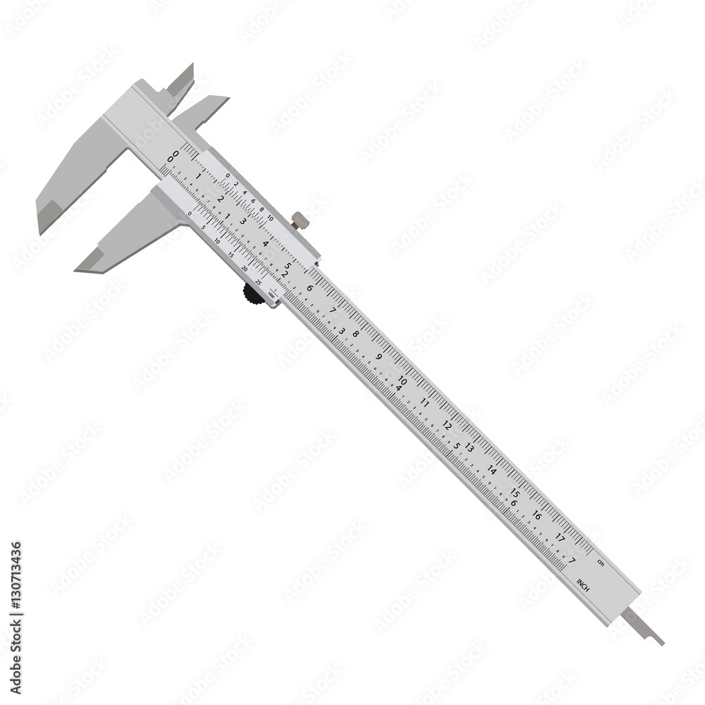 Vernier caliper vector Stock Vector | Adobe Stock