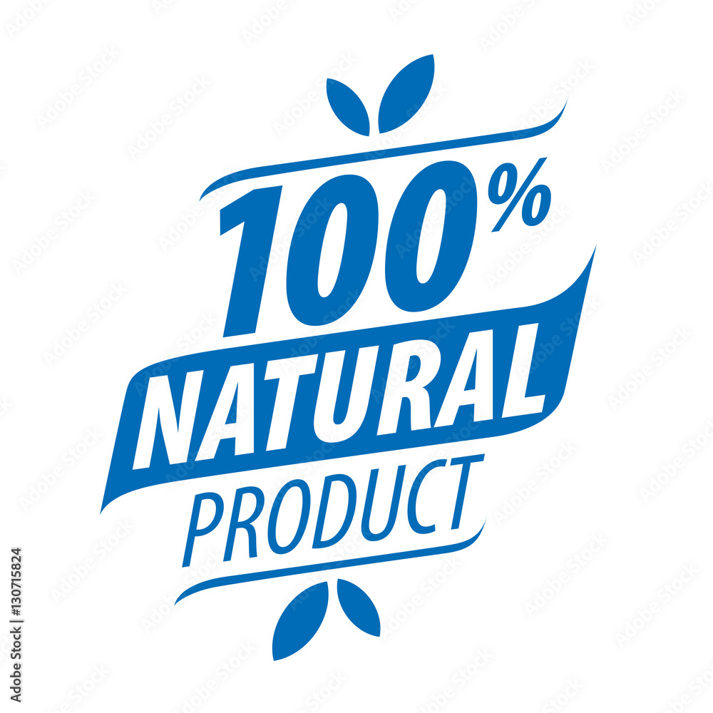 vector logo printing for natural products Stock Vector | Adobe Stock