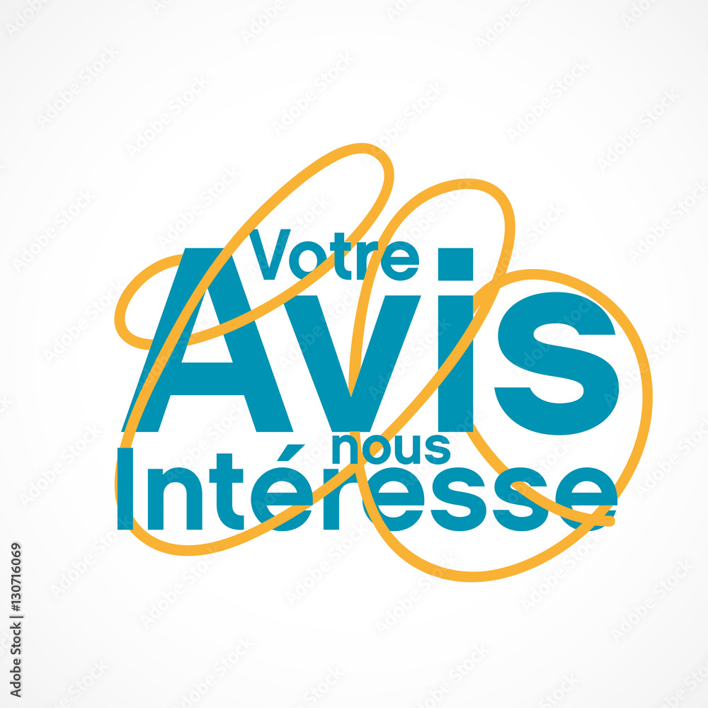 votre avis nous intéresse Stock-Vektorgrafik | Adobe Stock