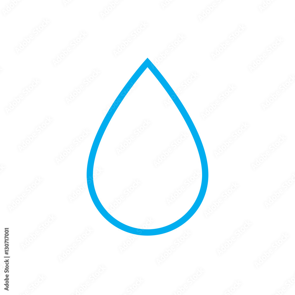 Water drop outline vector Stock Vector | Adobe Stock Water drop outline vector Stock Vector | Adobe Stock